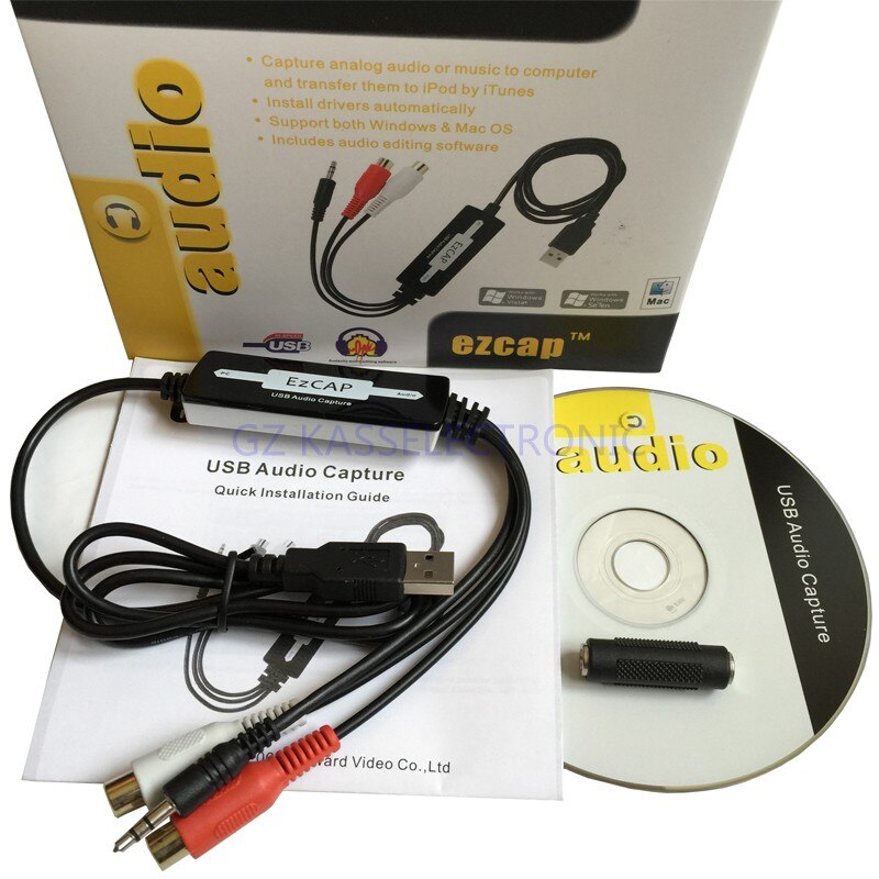 RCA de 3,5mm RL USB a USB de captura de Audio toca... – Grandado