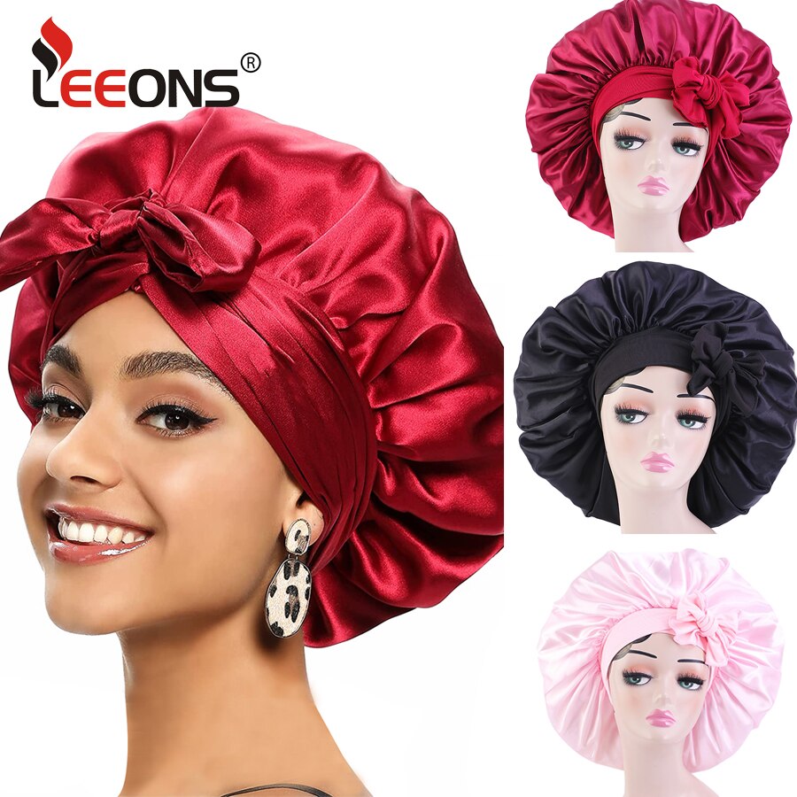 Motorkap Kaki Zwarte Zijde Motorkap Satin Hair Bon... – Vicedeal