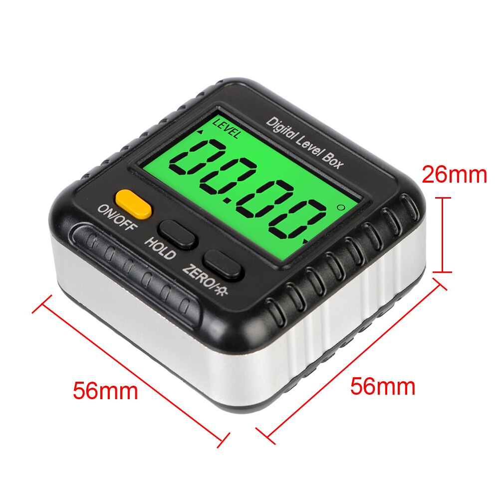360 Degree Level Box Protractor Base Magnetic Digi... – Grandado