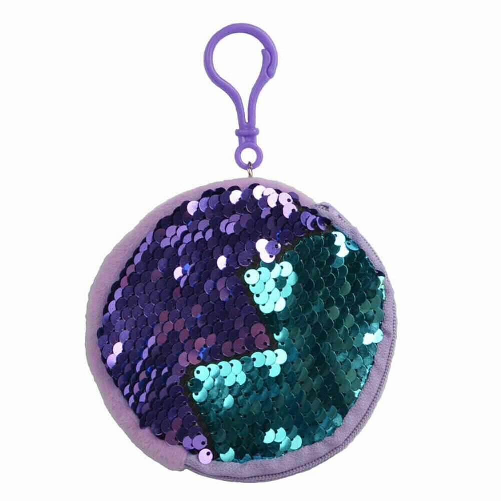 Girls Mini Coin Purses Zippered Bag Sequin Sparkle... – Grandado