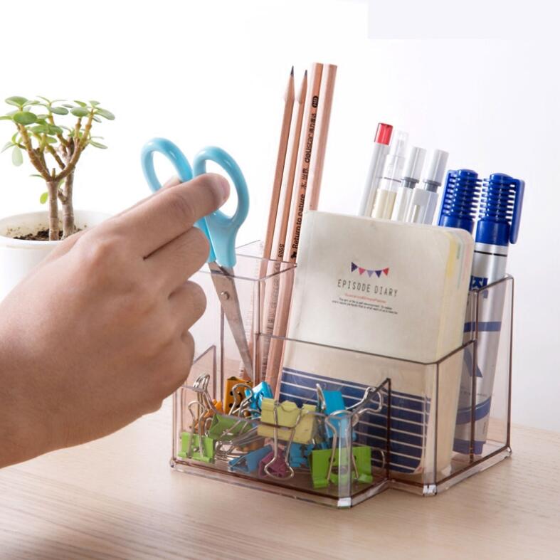 Transparent Stationery Storage Box Desktop Organiz... – Grandado
