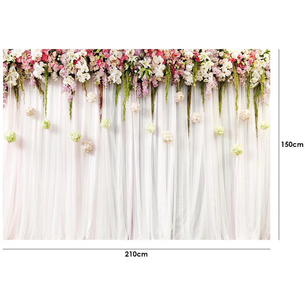 Flower Wall Background Cloth Studio Backdrop Photo... – Grandado