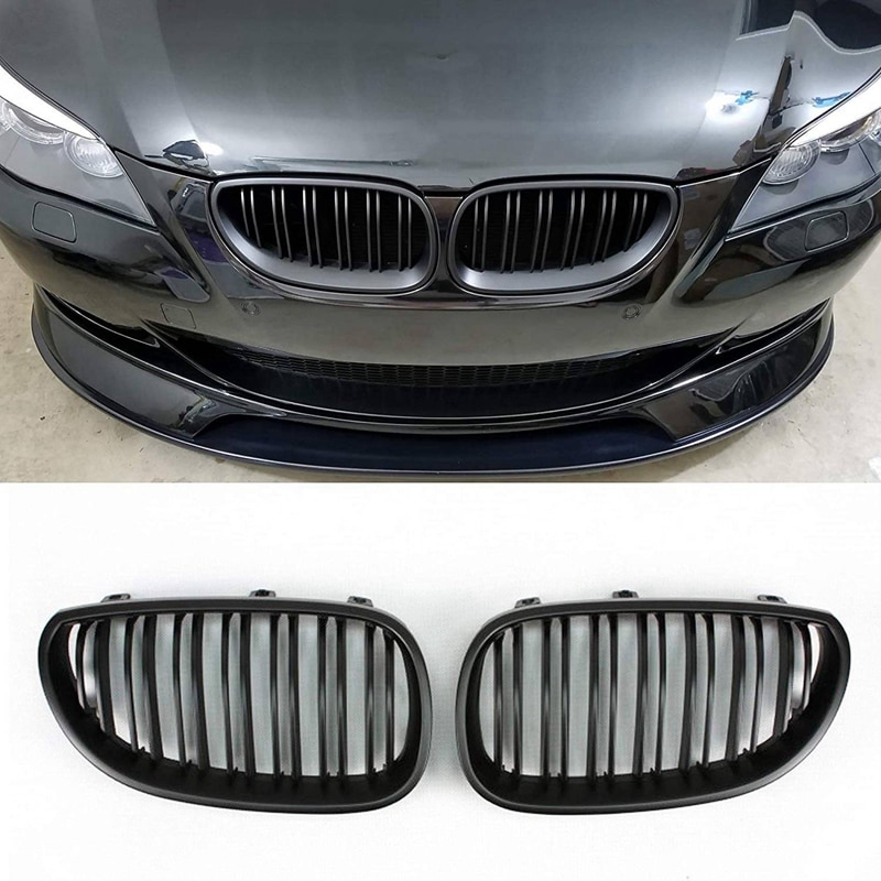 2 Pcs Front Bumper Hood Kidney Grill & 1 Pcs Oil L... – Grandado
