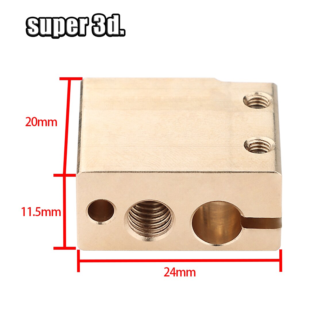 3d printer parts CR10 /Volcano/V6 Brass Heater Blo... – Grandado