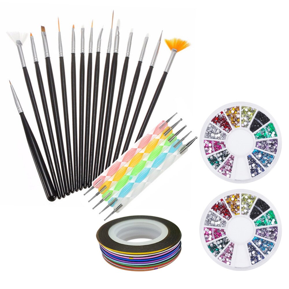 1 Set Manicures Tool Kit Portable Nail Drawing Too... – Grandado