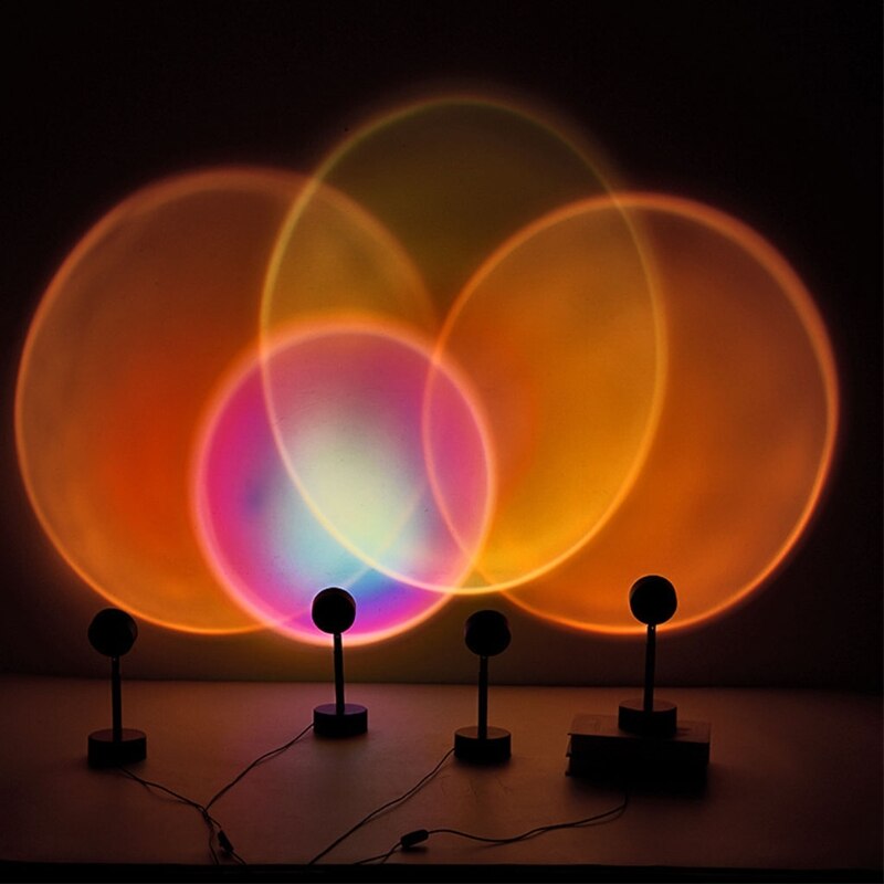 Rainbow Projection Lamp USB Table Atmosphere LED N... – Vicedeal