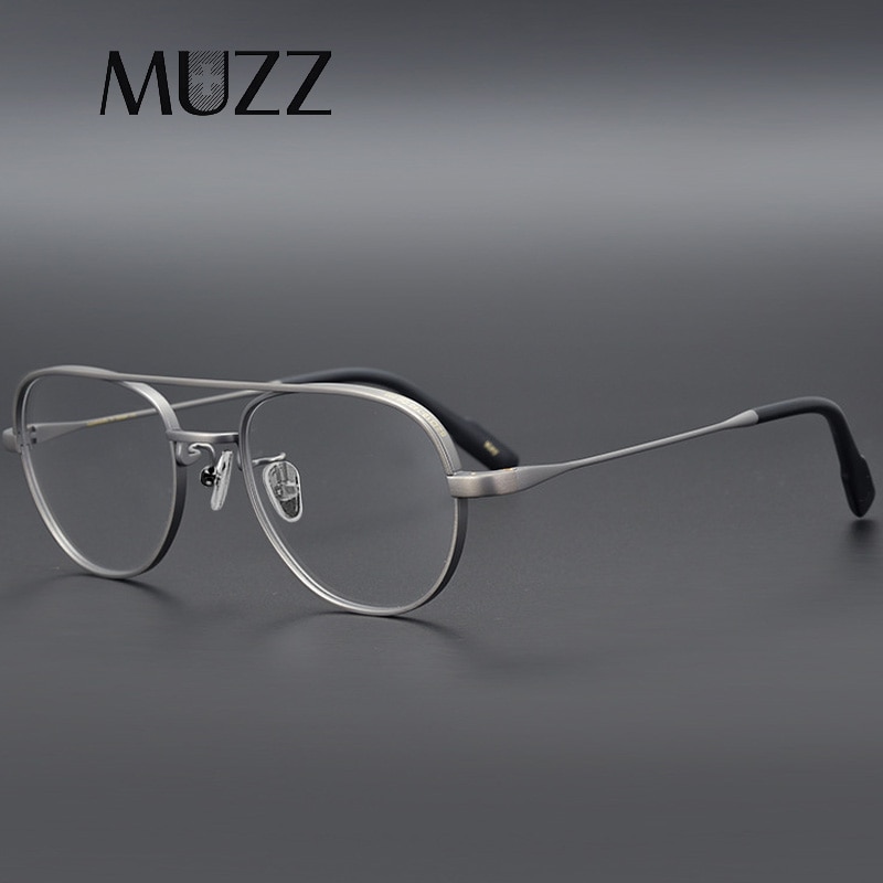 Titanium Half Frame Square Eyeglass Frames Ultra-Light Titanium Frame ...