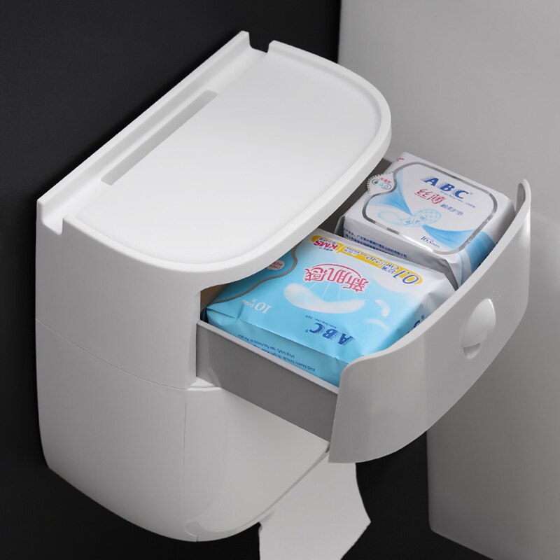 Portable Toilet Paper Holder Wall-mounted Paper Di... – Grandado