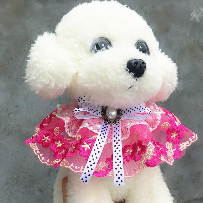 Pet Dog Lace Bibs Vintage Scarf Collar Necklace Ca... – Grandado
