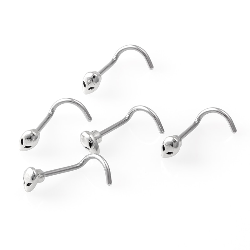 2PCS Stainless Steel Alien Nose Ring Helix Nose St... – Grandado