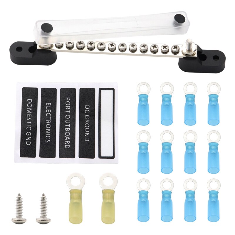 12 Punt Bus Bar 100amp Rail Junction Voor Auto Boo... – Grandado 12 Punt Bus Bar 100amp Rail Junction Voor Auto Boo... – Grandado