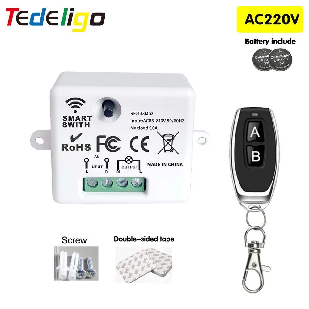 Commutateur De Télécommande Rf Sans Fil Relais Ré Grandado