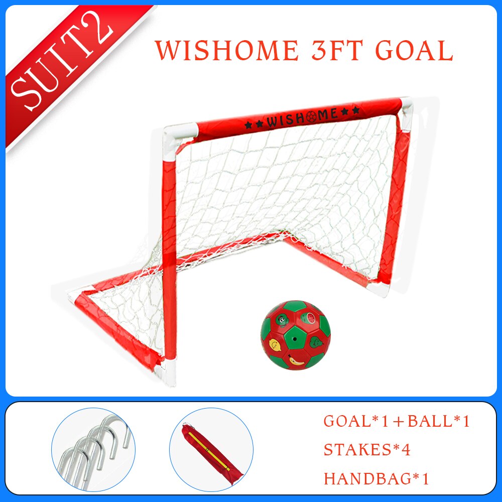 WISHOME 3FT Kids Soccer Goal Set Mini Football Goa... – Grandado