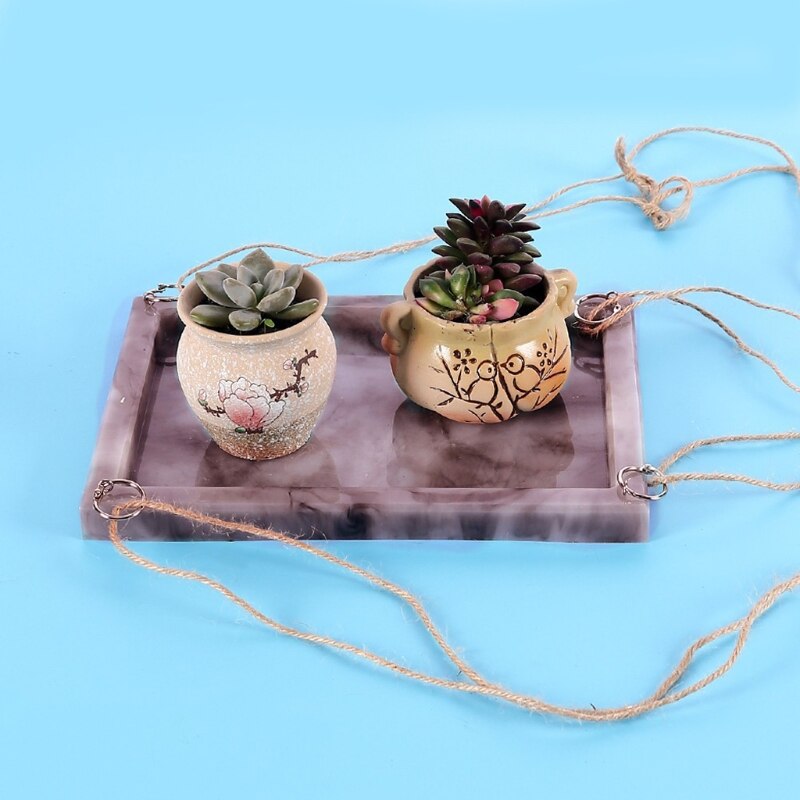 DIY Rectangle Flower Pot Tray Epoxy Resin Mold Lar... – Vicedeal