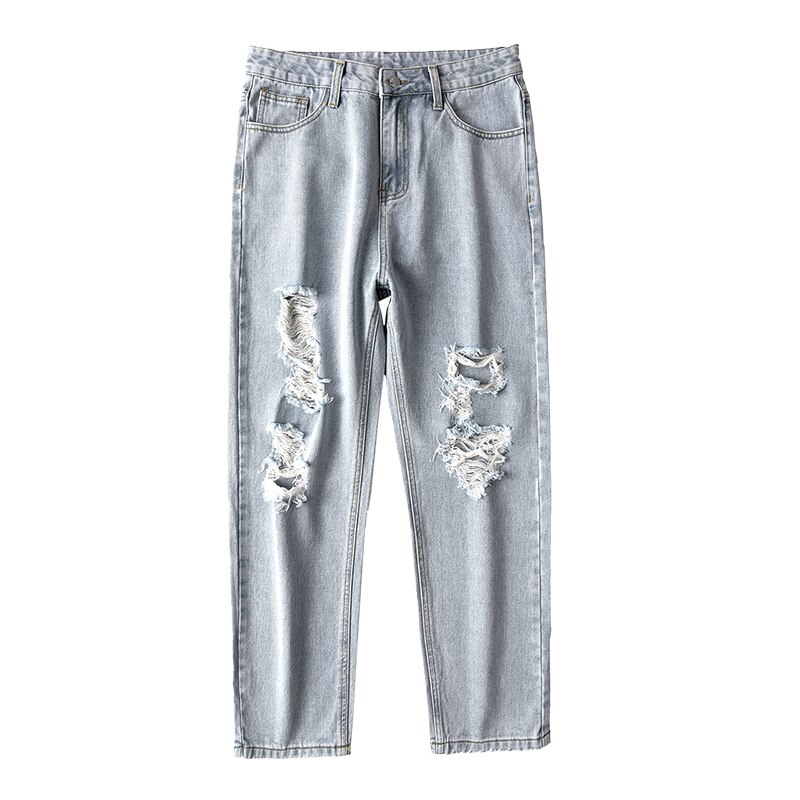 Pantalones vaqueros rasgados para hombre, pantalón... – Grandado