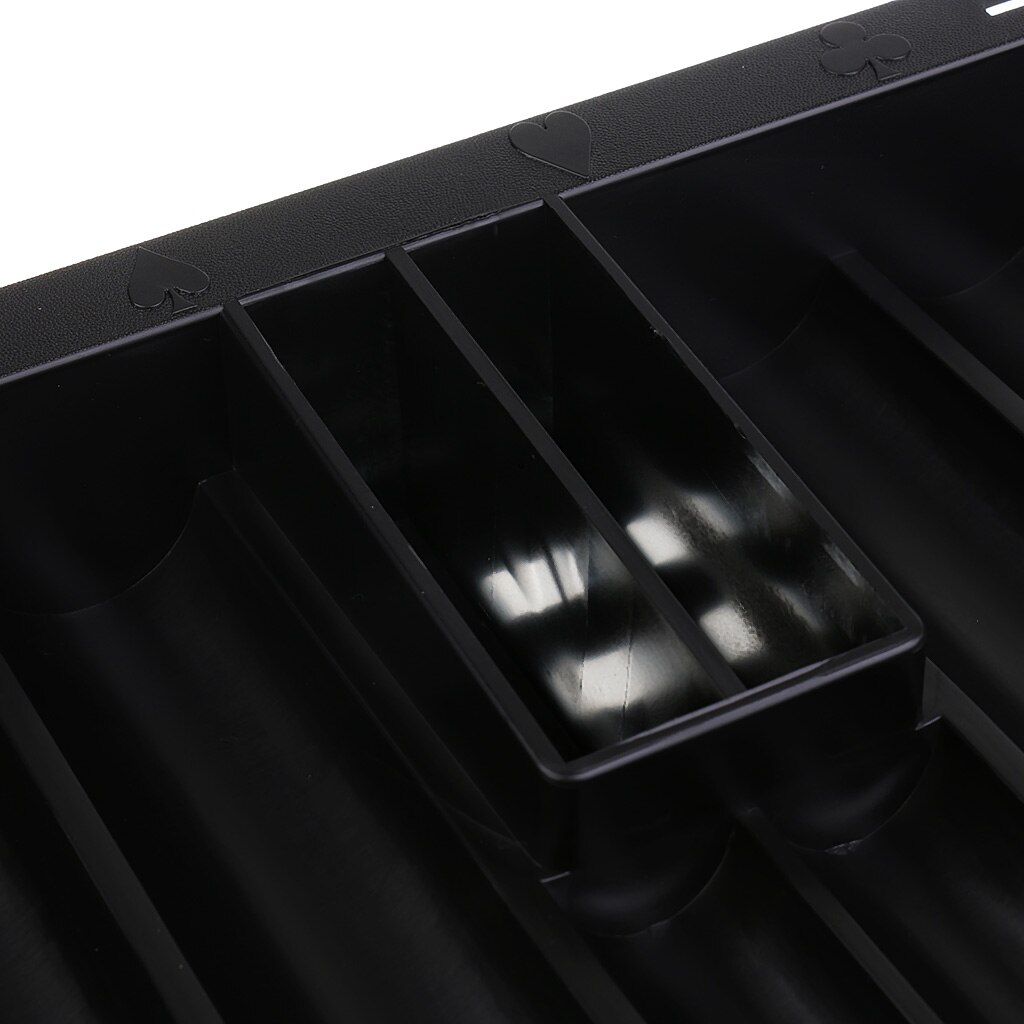 Acrylic Poker Chip Tray Container with 2 Center Sl... – Grandado