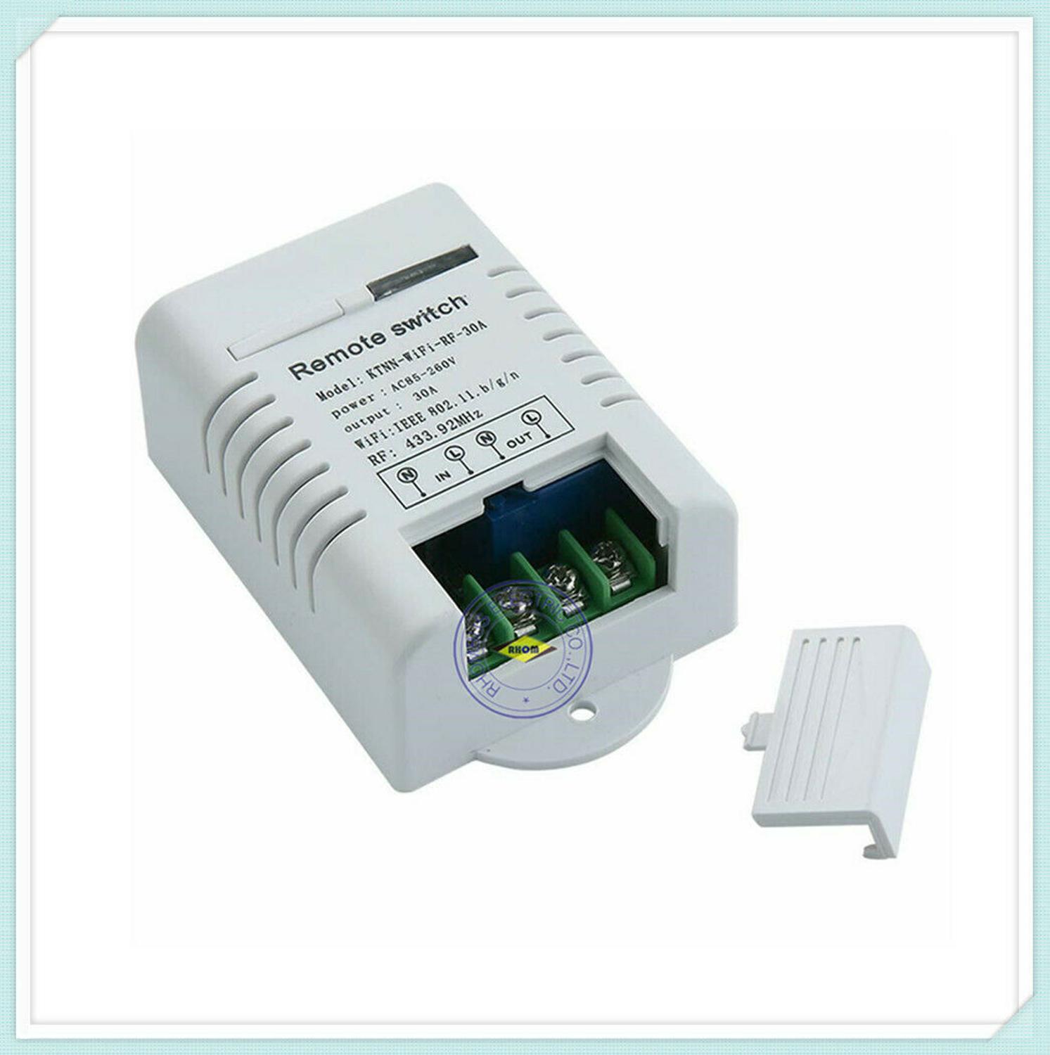 30A WiFi Relay Switch 1-Channel Smart Home Receive... – Vicedeal
