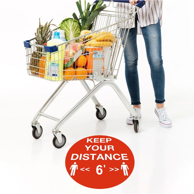 5Pcs/Set Anti-slip Self Adhesive Social Distancing... – Grandado