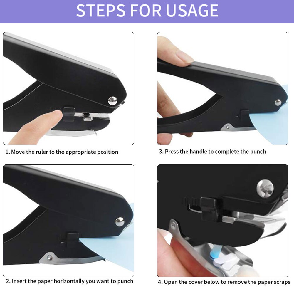 Silver Metal Slot Punch Hand Slot Puncher ID Card ... – Grandado