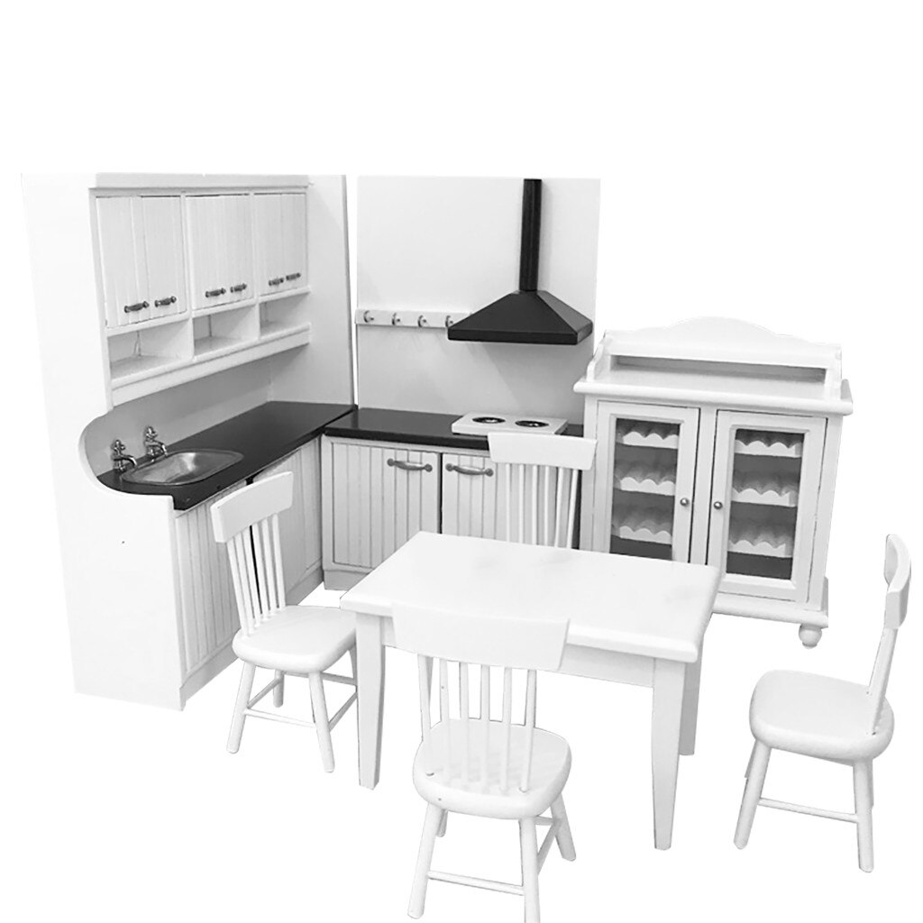 1:12 puppenhaus Möbel Miniatur Küche Esstisch Stuh... – Grandado