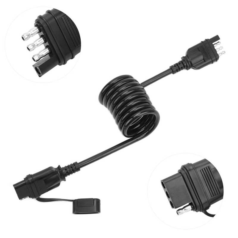 4 Way Flat Trailer Extension Coiled Cable Trailer ... – Vicedeal