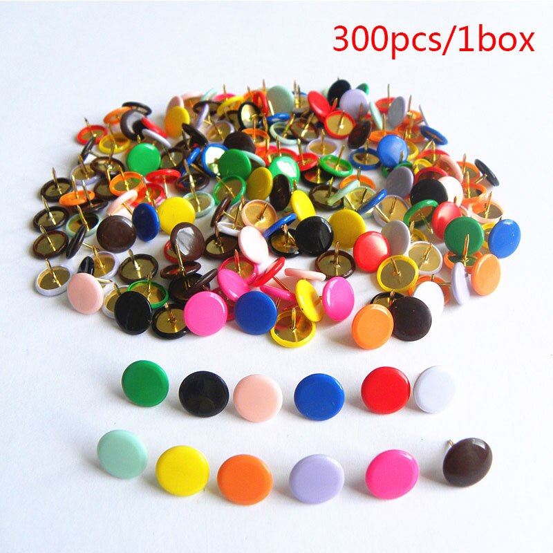 300pcs Stationery Buttons Thumbtacks Push Pins for... – Vicedeal