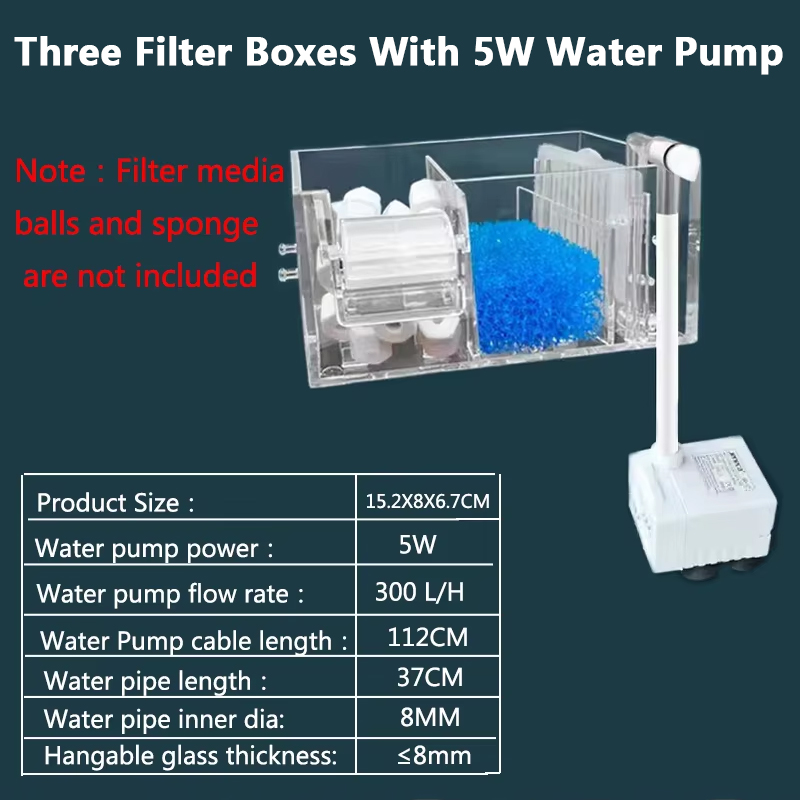 1PC Fish Tank Waterfall Filter Box Wall Mounted Bu... – Vicedeal