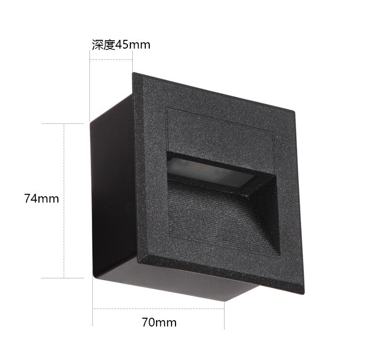 modern led step light waterproof outdoor stair lig... – Grandado