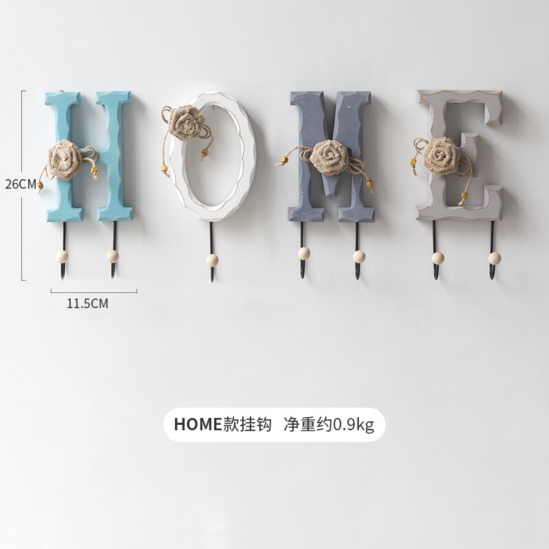 Muur Opknoping Hout Sleutel Hanger Holder Muur Org... – Grandado