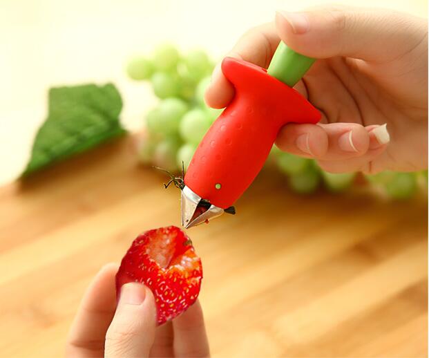 Strawberry Huller Stem Remover Remove Fruit Corer ... – Grandado