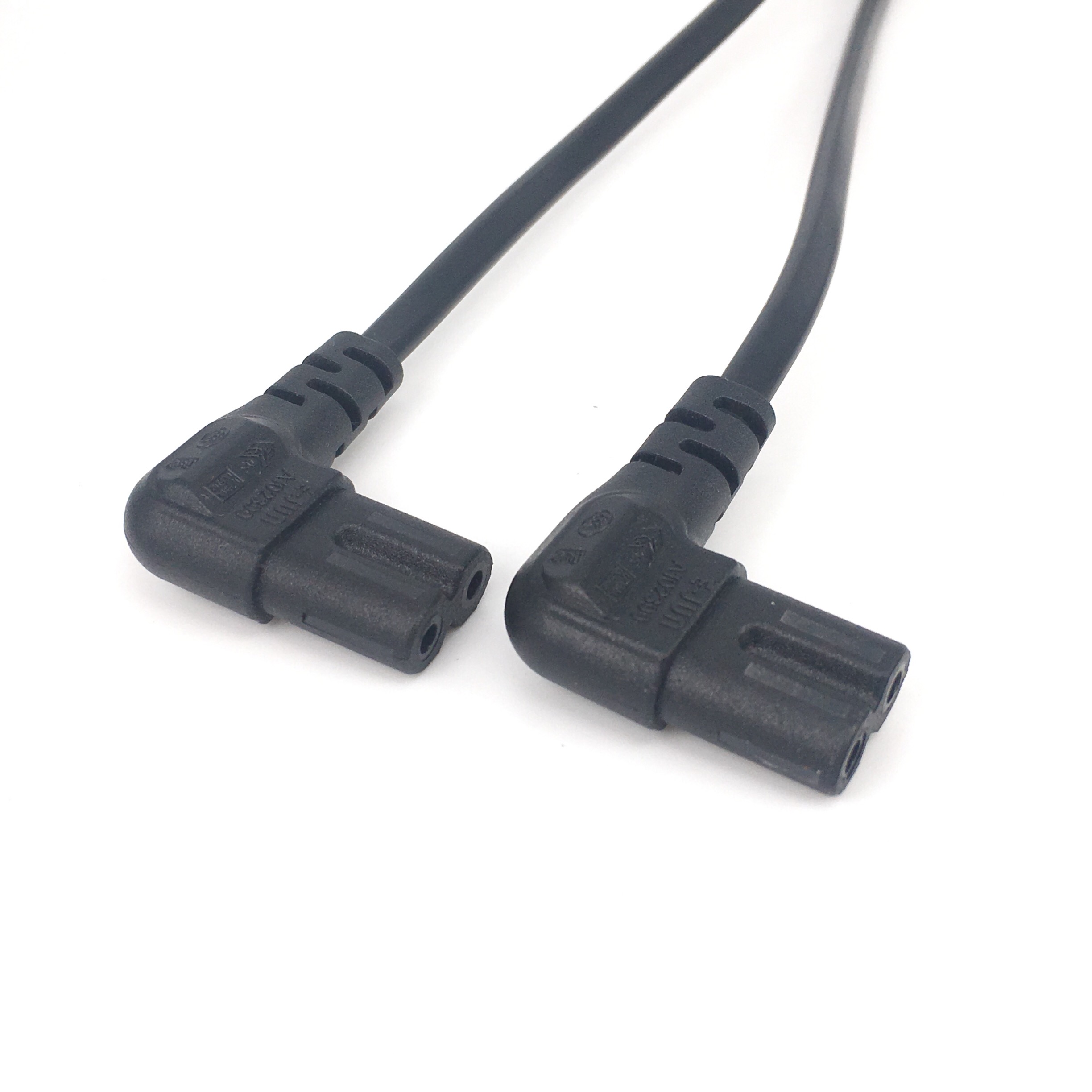 IEC 320 C8 Male to Dual C7 Right Angle Female Y Sp... – Vicedeal