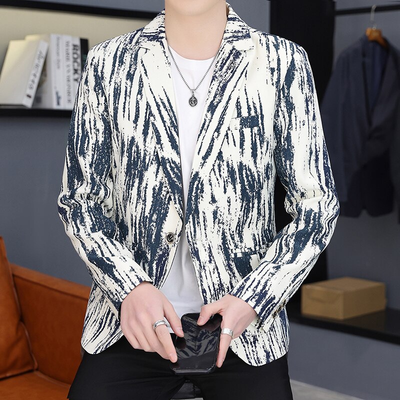 Mode Heren Blazer Jasje Casual Pak Jas Heren Slank... – Vicedeal