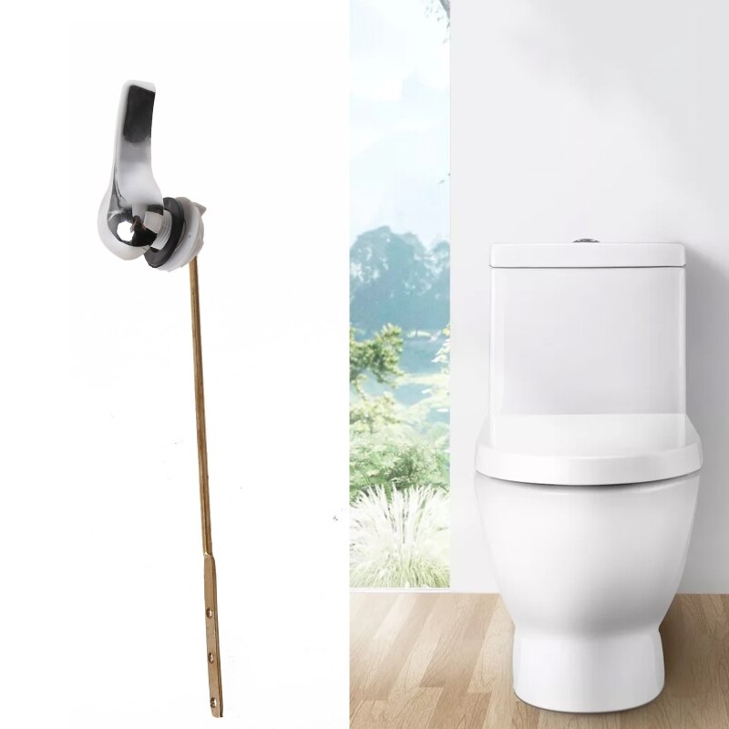 Old-fashioned Toilet Pedestal Pan Copper Rod Handl... – Grandado