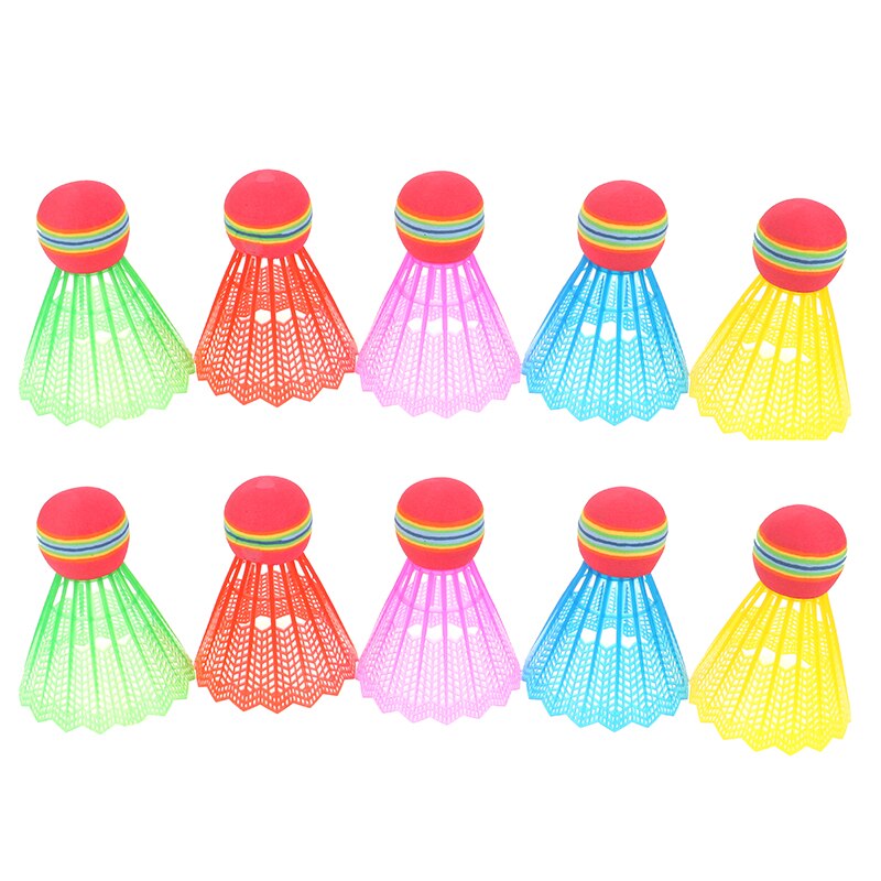 10pcs Badminton EVA Rainbow Ball Head Nylon Badmin... – Grandado