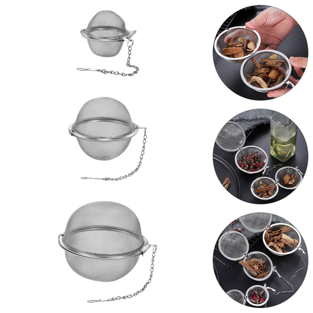 3pcs Mesh Strainers Stainless Steel Tea Filters Po... – Grandado