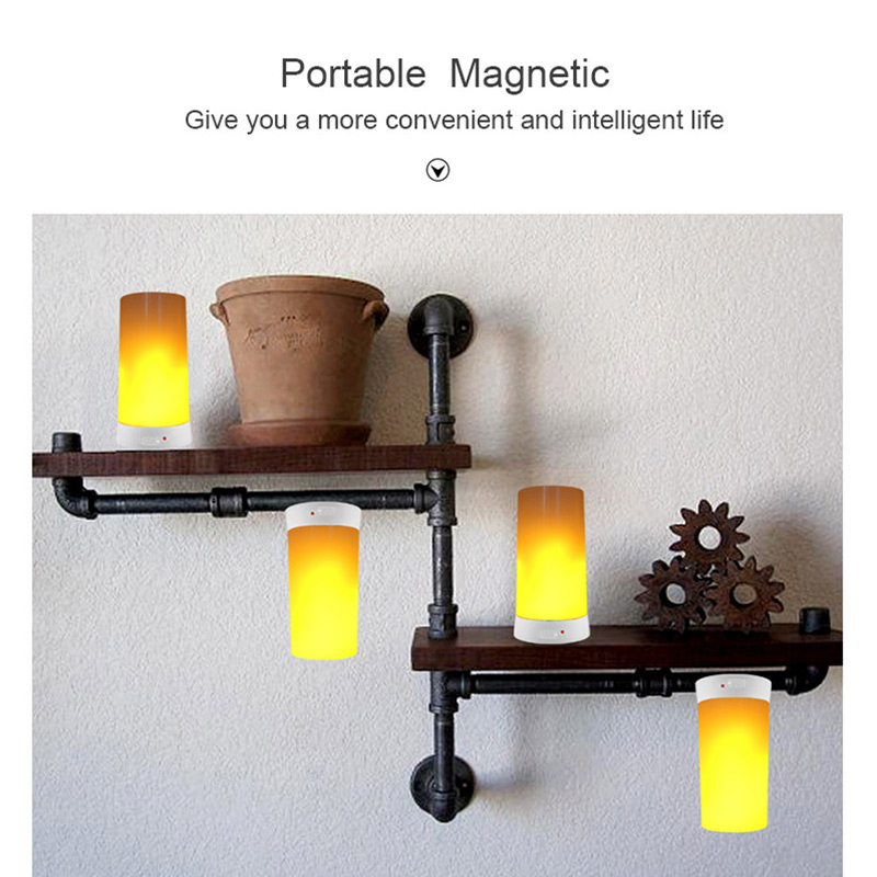 LED Flame Effect Fire Light Bulb USB charged Flick... – Vicedeal