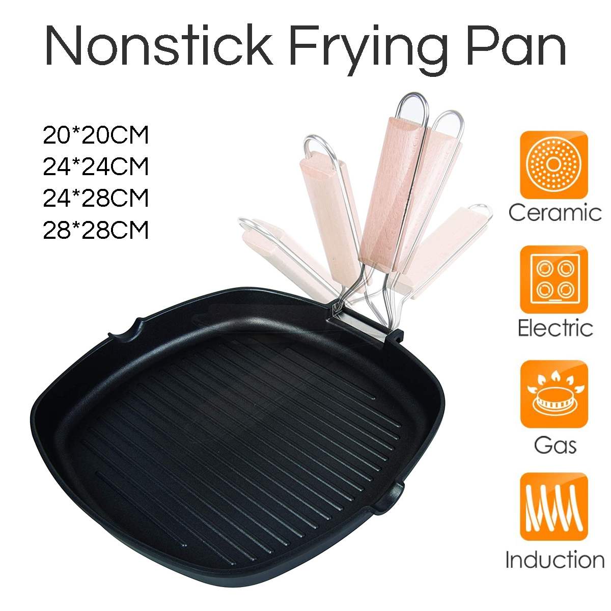 Non-sticky Cast Iron Steak Frying Pan For Eggs Ham... – Grandado