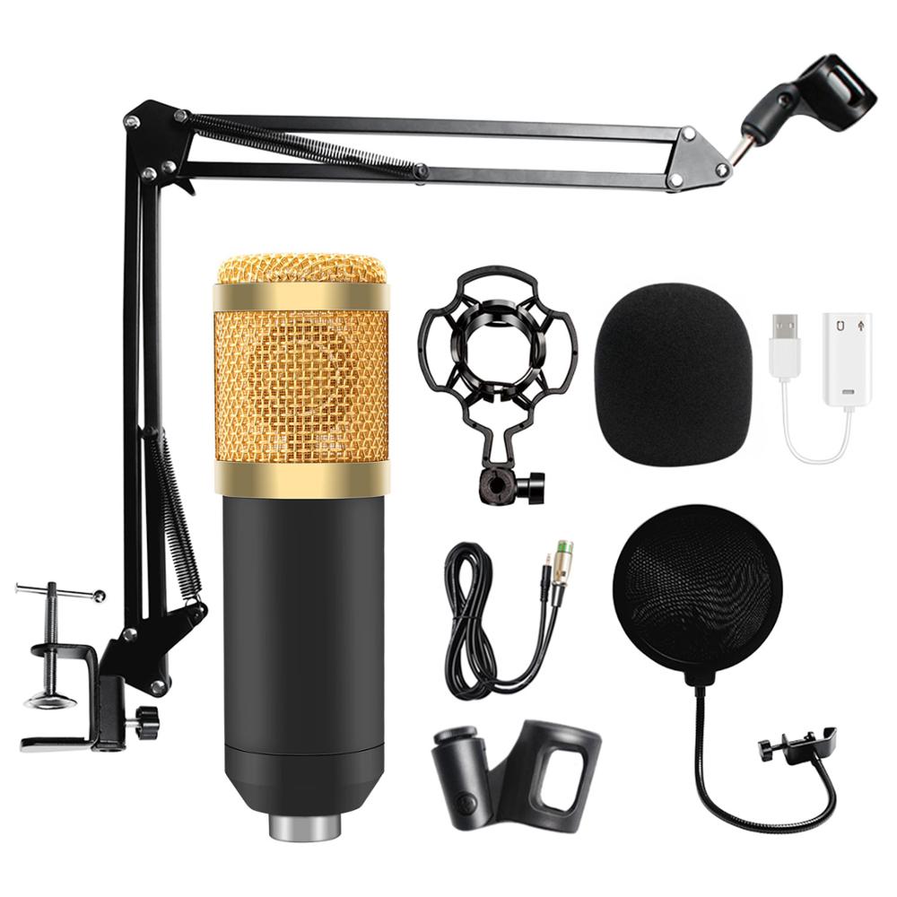 USB Condenser Microphone With Adjustable Tabletop ... – Vicedeal