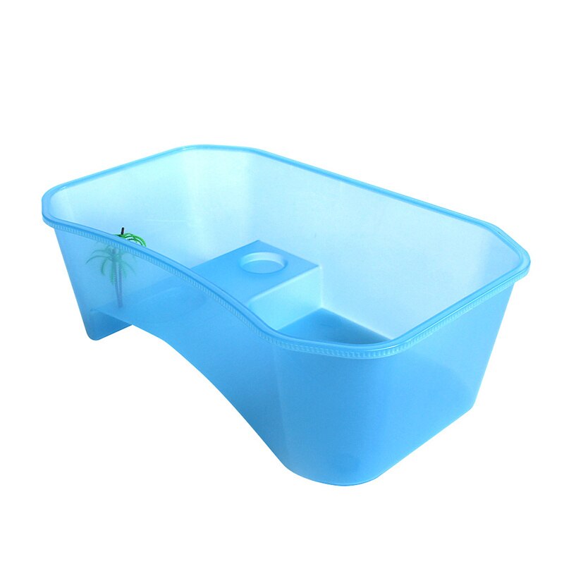 Turtle Tank Aquarium Open Fish Tank with Basking P... – Grandado