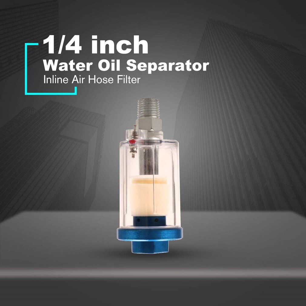 1/4" Water Oil Separator Inline Air Hose Filter Mo... – Vicedeal