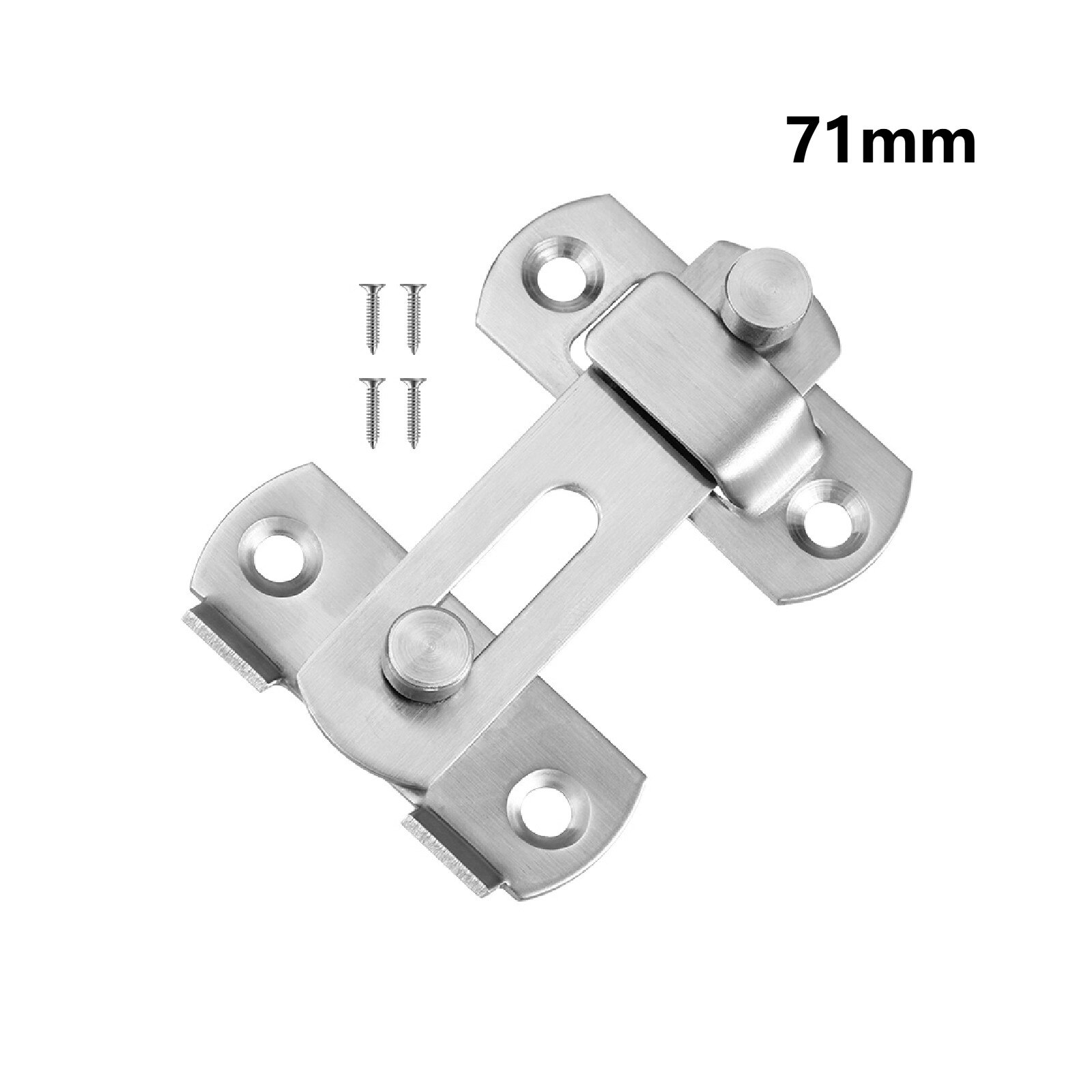 180° 71mm 100mm Door Lock Bolt Stainless Steel Sma... – Grandado