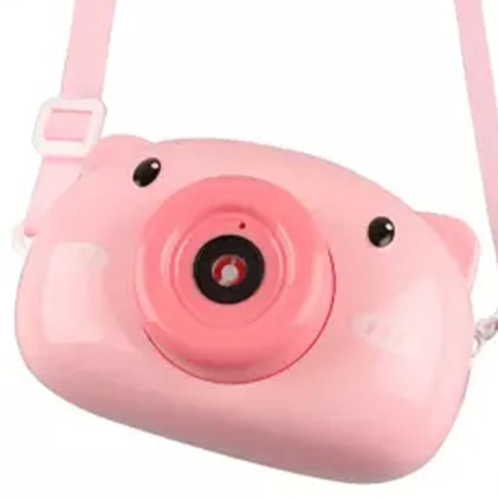 Cartoon Pig Camera Kids Baby Bubble Machine Outdoo... – Vicedeal