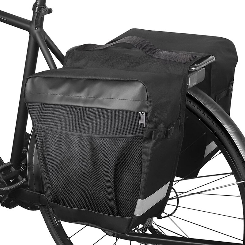Bike Panniers Rear Rack Bag, 28L Large Capacity Wa... – Grandado