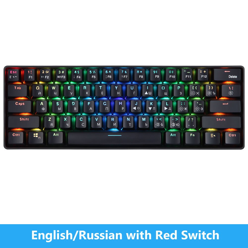 2.4G Wireless Wired Gaming Mechanical Keyboard Rus... – Vicedeal