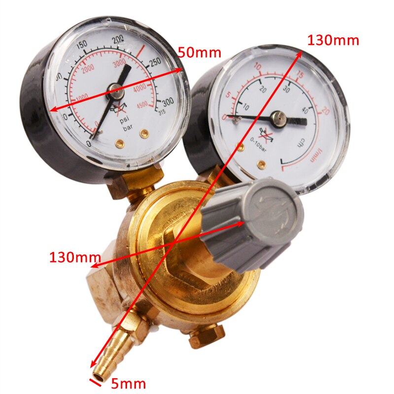 Mini Argon CO2 Gas Bottle Pressure Regulator MIG T... – Grandado