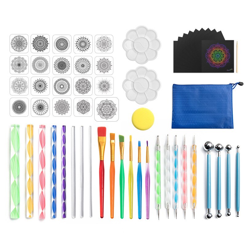 Mandala embellishment tool template mold DIY paint... – Grandado