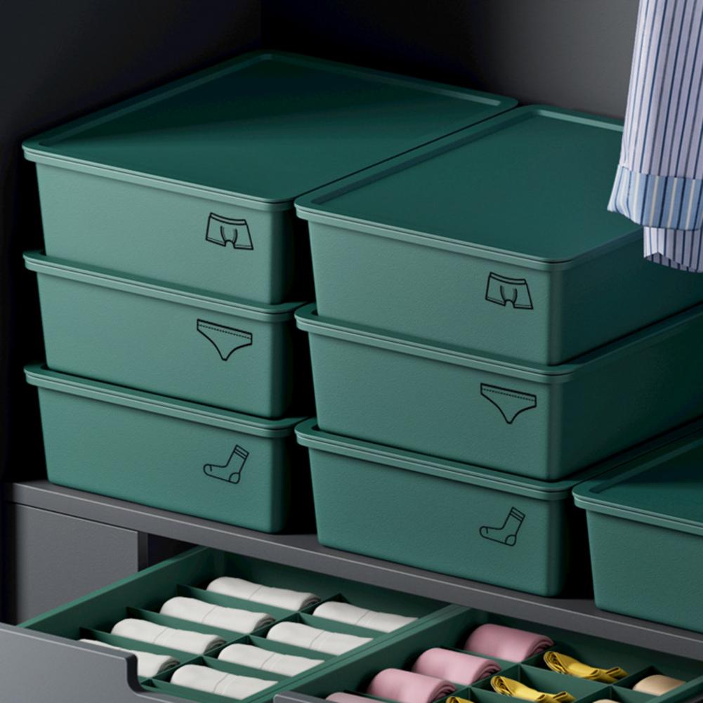 Organizador De Ropa Interior Apilable Caja De Alm Grandado