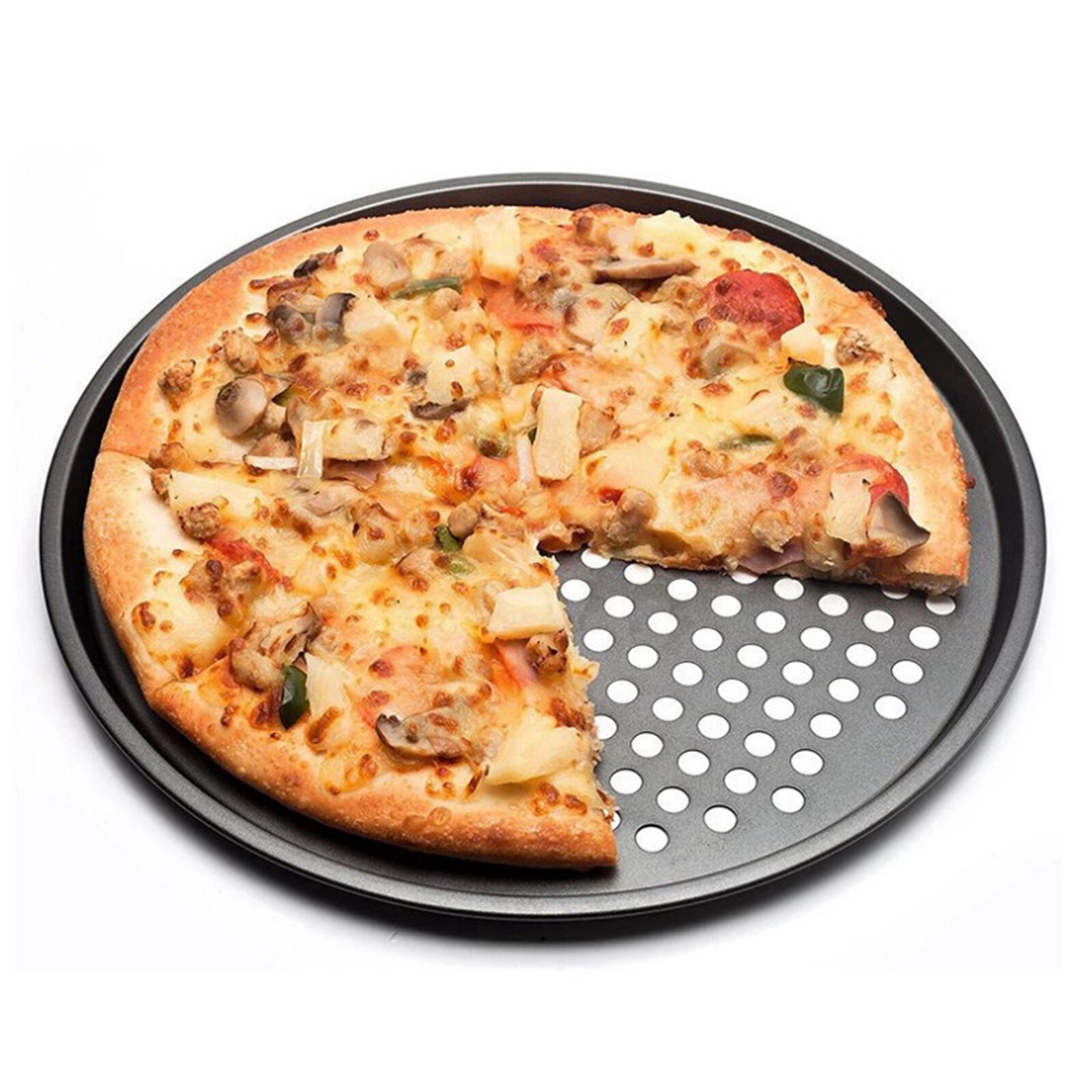 Sturdy Pizza Pan Kitchen Bakeware Pizza Tray Home ... – Grandado