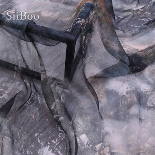Siiboo 100% natural silk crinkle georgette fabric ... – Grandado
