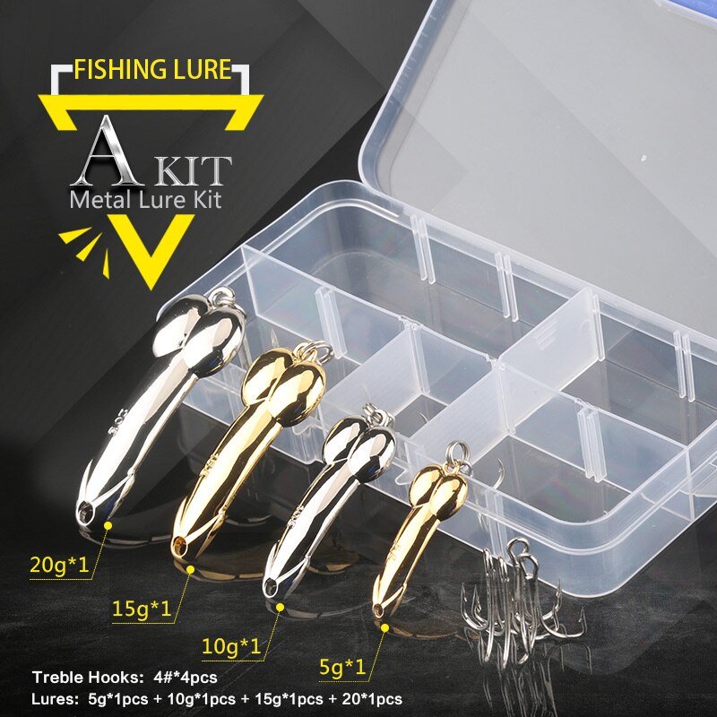 Mixed Colors Fishing Lures Spoon Bait Set Metal Lu... – Grandado